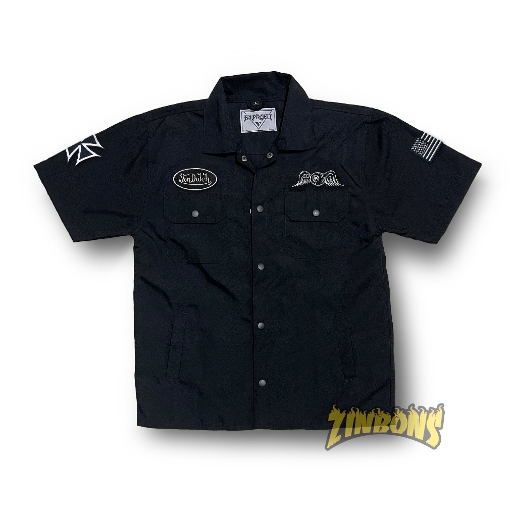 Jual Workshit Semi Parka Tangan Pendek Kemeja Kerja Kemeja Motor ...