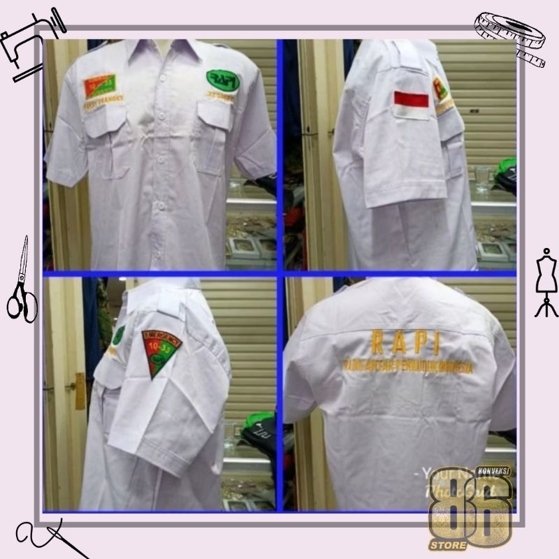 Jual Kemeja RAPI kemeja seragam radio penduduk Indonesia | Shopee Indonesia