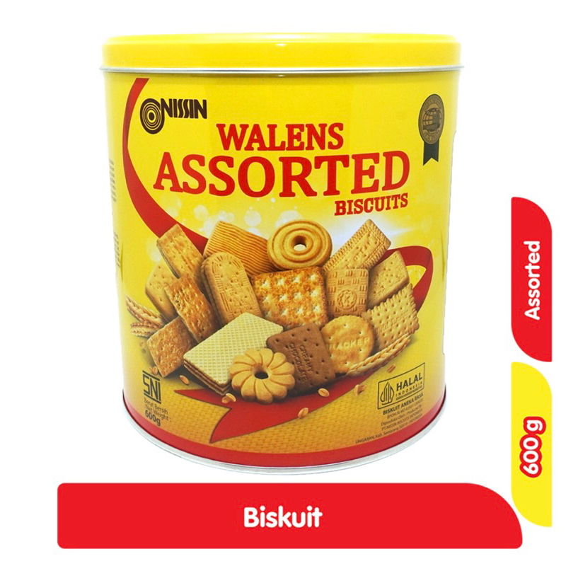 Jual Nissin Walens Biskuit Kaleng Assorted 600 g | Shopee Indonesia