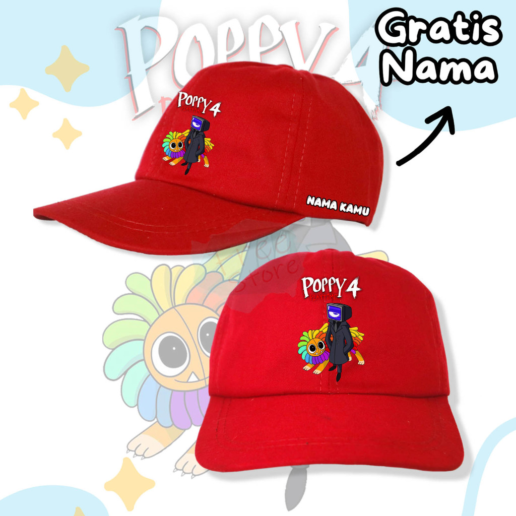 Jual Topi Baseball Anak Animasi Poppy Playtime 4 / Topi Anak Yarnaby ...