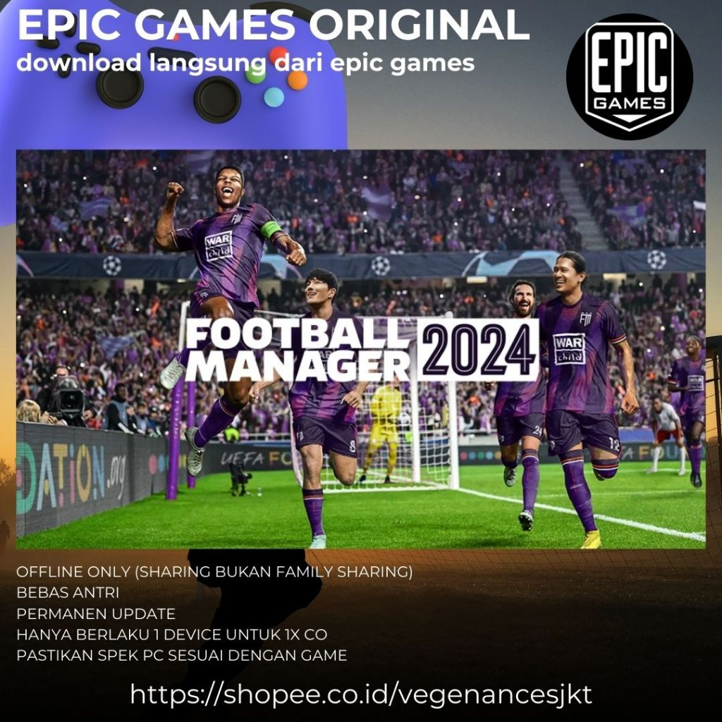 Jual Football Manager 2024 + Pre-game Editor PC Game Sharing Original ...