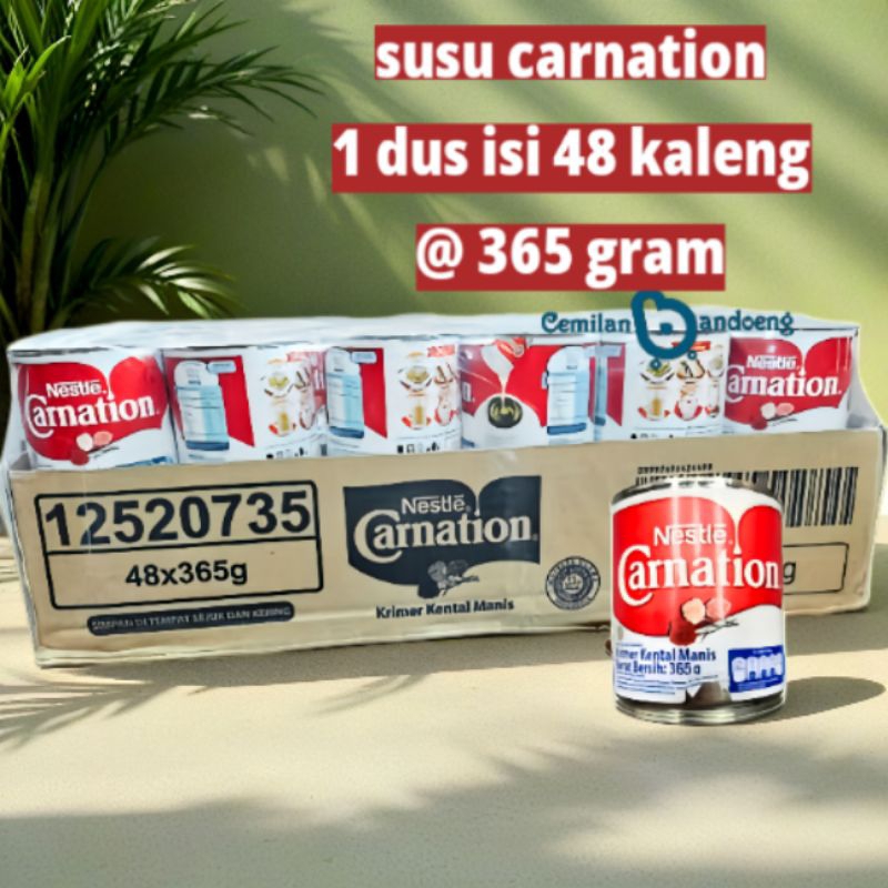 Jual susu krimer kental manis carnation 1 dus isi 48 kaleng @ 365gr | Shopee Indonesia