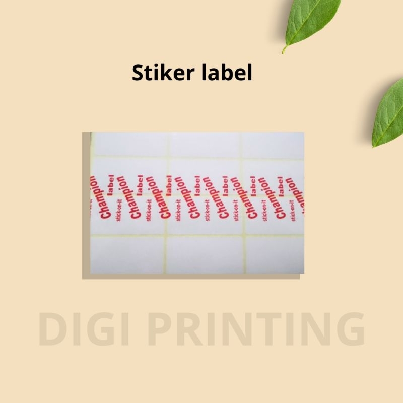 Jual stiker label/ label nama, 1 pak isi 120 nama ( - + ) | Shopee ...
