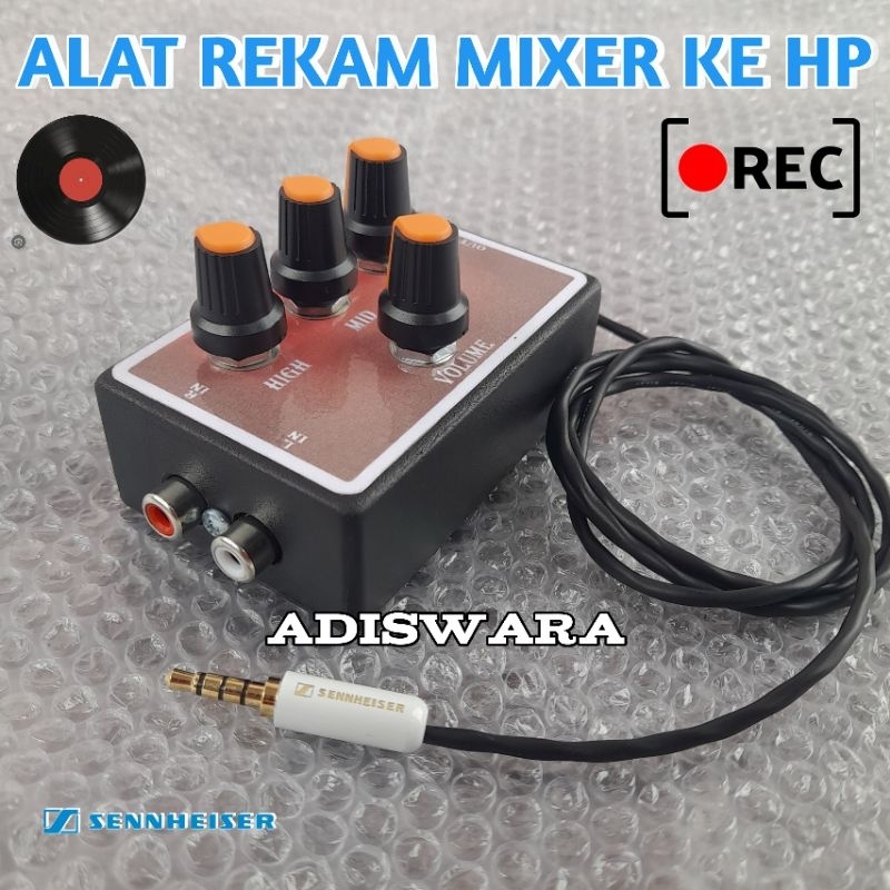 Jual ALAT REKAM MIXER KE HP PLUS TONE CONTROL PASIF | Shopee Indonesia