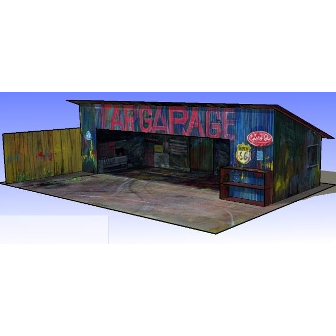 Jual DIY Papercraft Diorama Targa Garage Kerajinan Kertas | Shopee ...