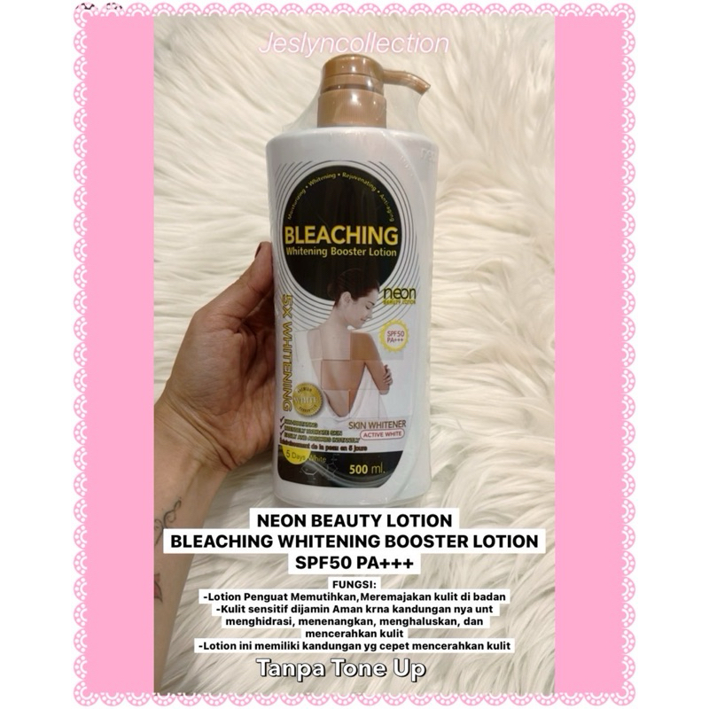 Jual NEON BEAUTY LOTION BLEACHING WHITENING BOOSTER LOTION SPF50 PA ...