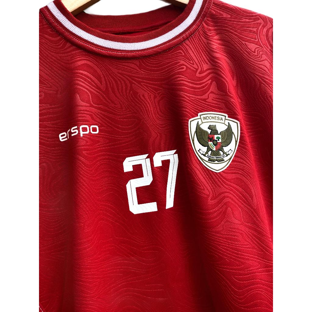 Jual JERSEY TIMNAS INDONESIA TERBARU 2024-2025 HOME AWAY Motif Embos ...