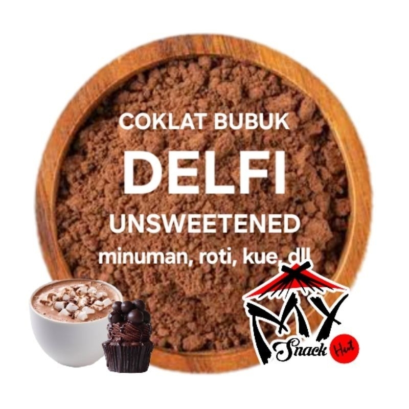 Jual DELFI 250GR PURE COCOA COKLAT COKELAT BUBUK MINUMAN ROTI KUE CAKE ...
