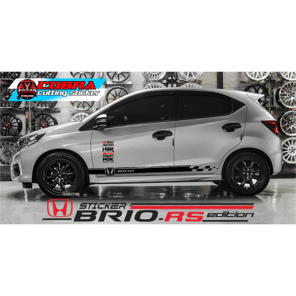 Jual STICKER STIKER MOBIL HONDA BRIO RS CUTTING STICKER LIST BODY ...