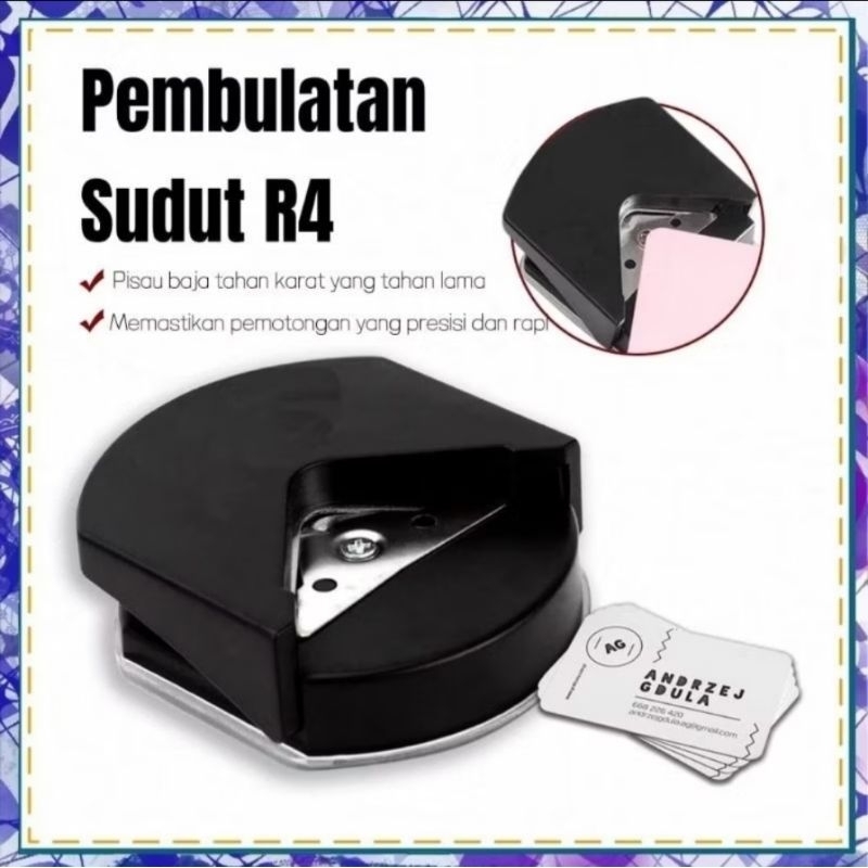 Jual PUNCH CORNER PEMOTONG SUDUT KERTAS KARTU / CORNER ROUNDER PUNCHER ...