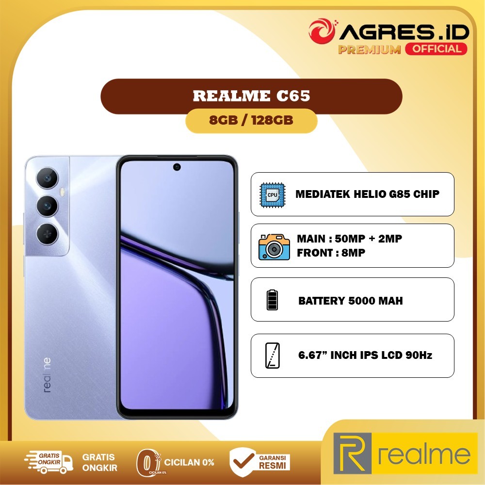 Jual REALME C65 - 8GB/128GB GARANSI RESMI INDONESIA | Shopee Indonesia