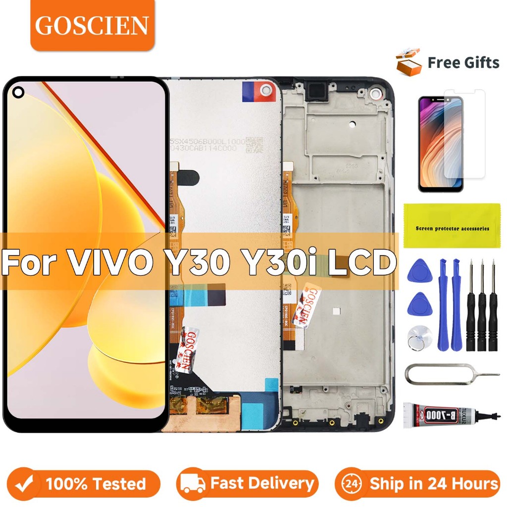 Jual Tools + Frame GOSCIEN LCD TOUCHSCREEN VIVO Y30 Y30i DISPLAY LCD ...