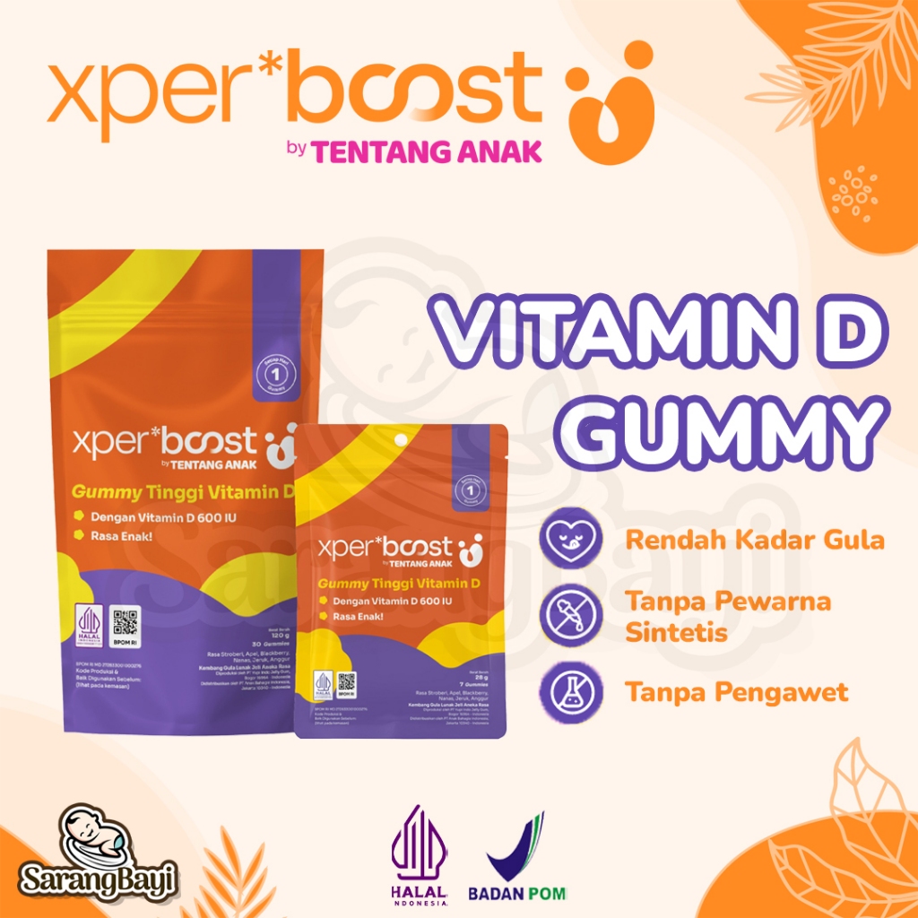 Jual Expert Boost Vitamin D Gummy 600 IU / Xpert Boost Vitamin Anak dan ...