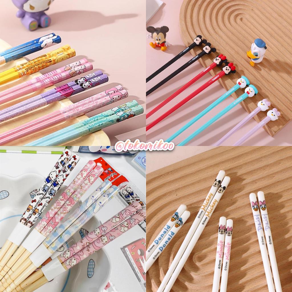 Jual Sumpit Karakter Mickey Mouse Minnie Mouse Pooh Donald Daisy Duck ...