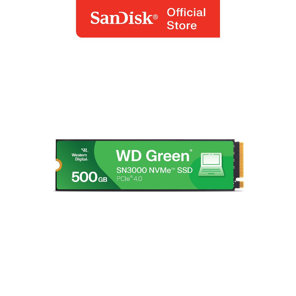 Jual WD Green SSD SN3000 500GB /1TB / 2TB M.2 PCIe Gen4 NVMe 2280 | Shopee Indonesia