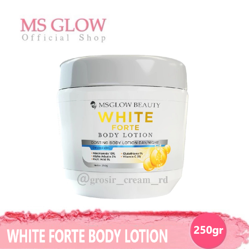 Jual MS Glow - White Forte Body Lotion - HB Dosting Body Lotion Day ...