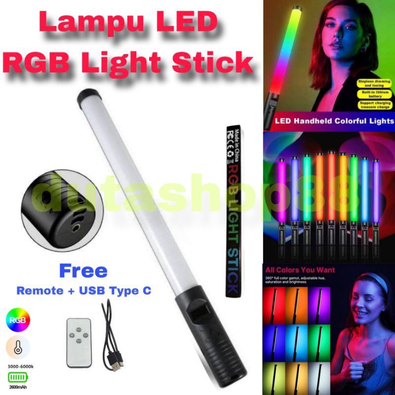 Jual Lampu Studio Foto Video Profesional Stick RGB LED Light Stick ...