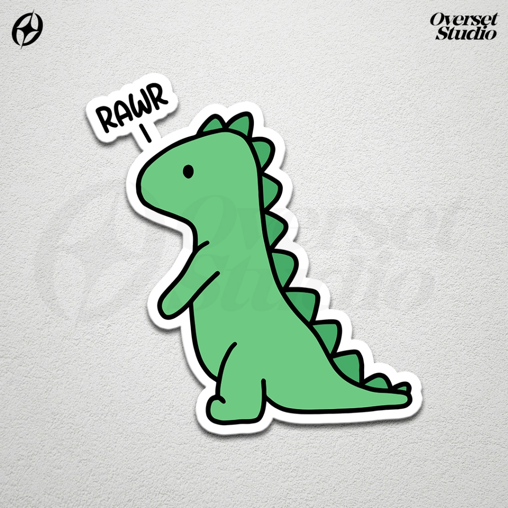 Jual (GRATIS ONGKIR & COD) Stiker Sticker Dino Rawr Dinosaur / Sticker ...