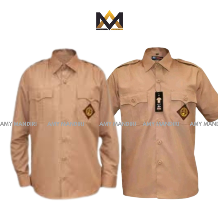 Jual Baju Pramuka Penggalang Lengan Panjang Laki Seragam Sekolah SD SMP SMA Coklat | Shopee ...