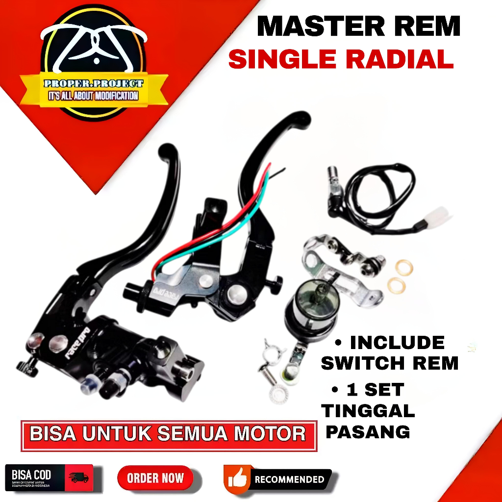 Jual MASTER REM RACEPRO SINGLE RADIAL MASTER REM RACEPRO DOUBLE RADIAL ...