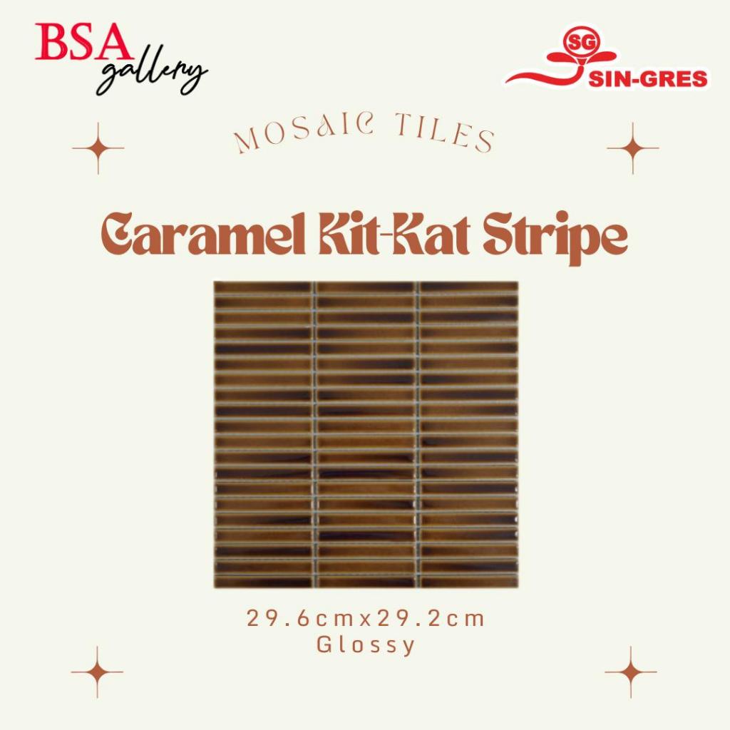 Jual MOSAIC TILE KITKAT PERSEGI PANJANG / SINGRESS CARAMEL KITKAT ...