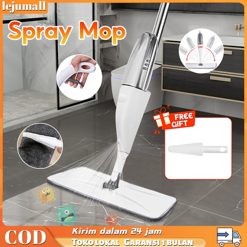 Jual Alat Pel Lantai White Spray Mop Upgrade Automatic Water Tank Alat ...