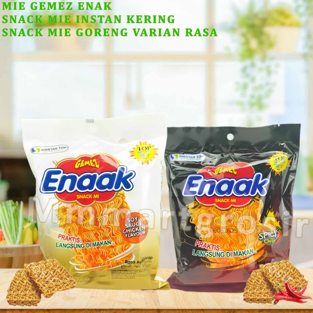 Jual Mie Gemez Enaak / Snack Mie Instan Kering / Snack Mie Goreng ...