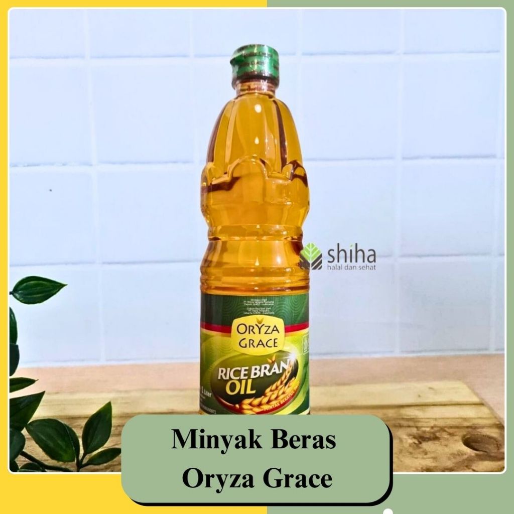 Jual SHIHA - ORYZA GRACE Rice Bran Oil 1L / Minyak Goreng Beras bekatul 1 L / | Shopee Indonesia