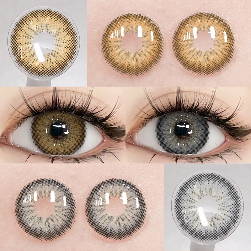 Jual Softlens Lucu Korea 14.5Mm Abu-abu/Coklat Softlens Normal Kualitas ...