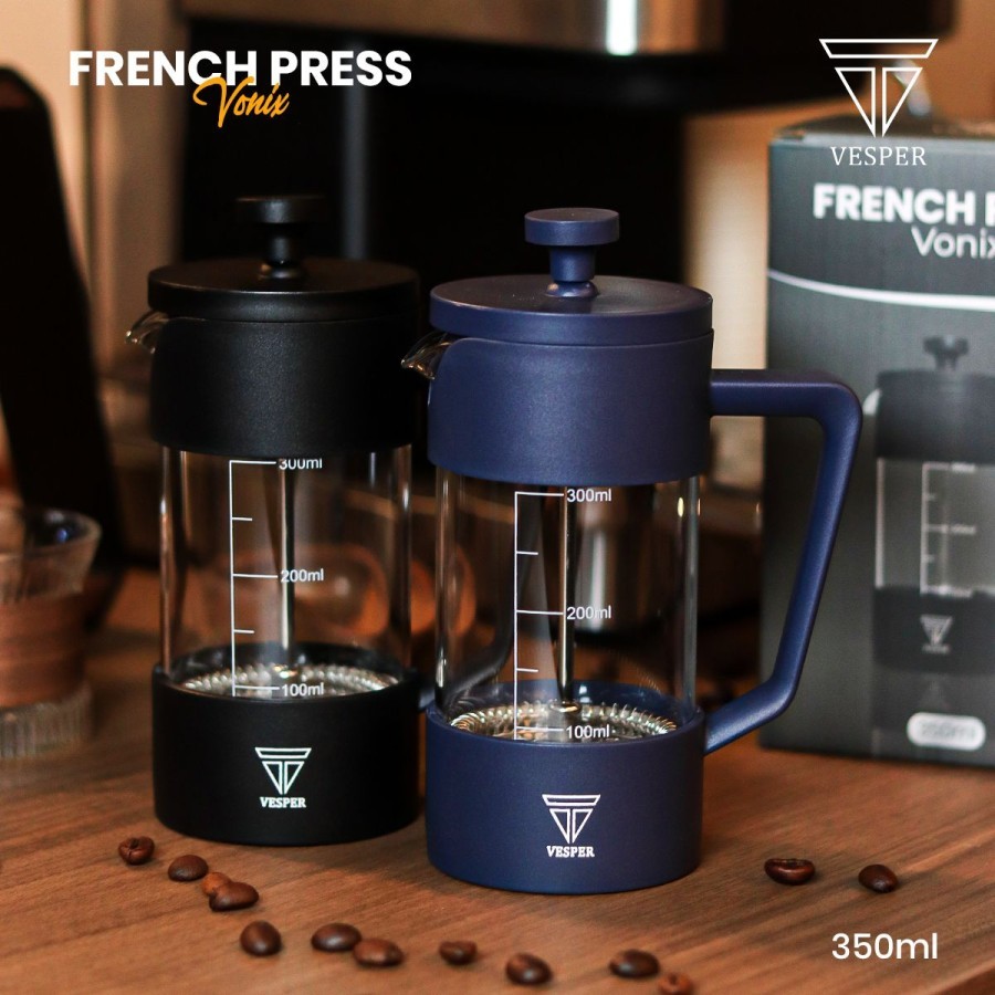 Jual Vesper french press vonix eagle spout coffee tea maker with scale double mesh filter ...