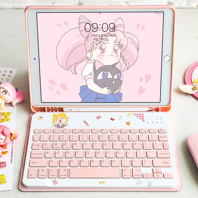 Jual Keyboard dan Mouse Nirkabel Bluetooth USB Office Silent iPad Cute ...