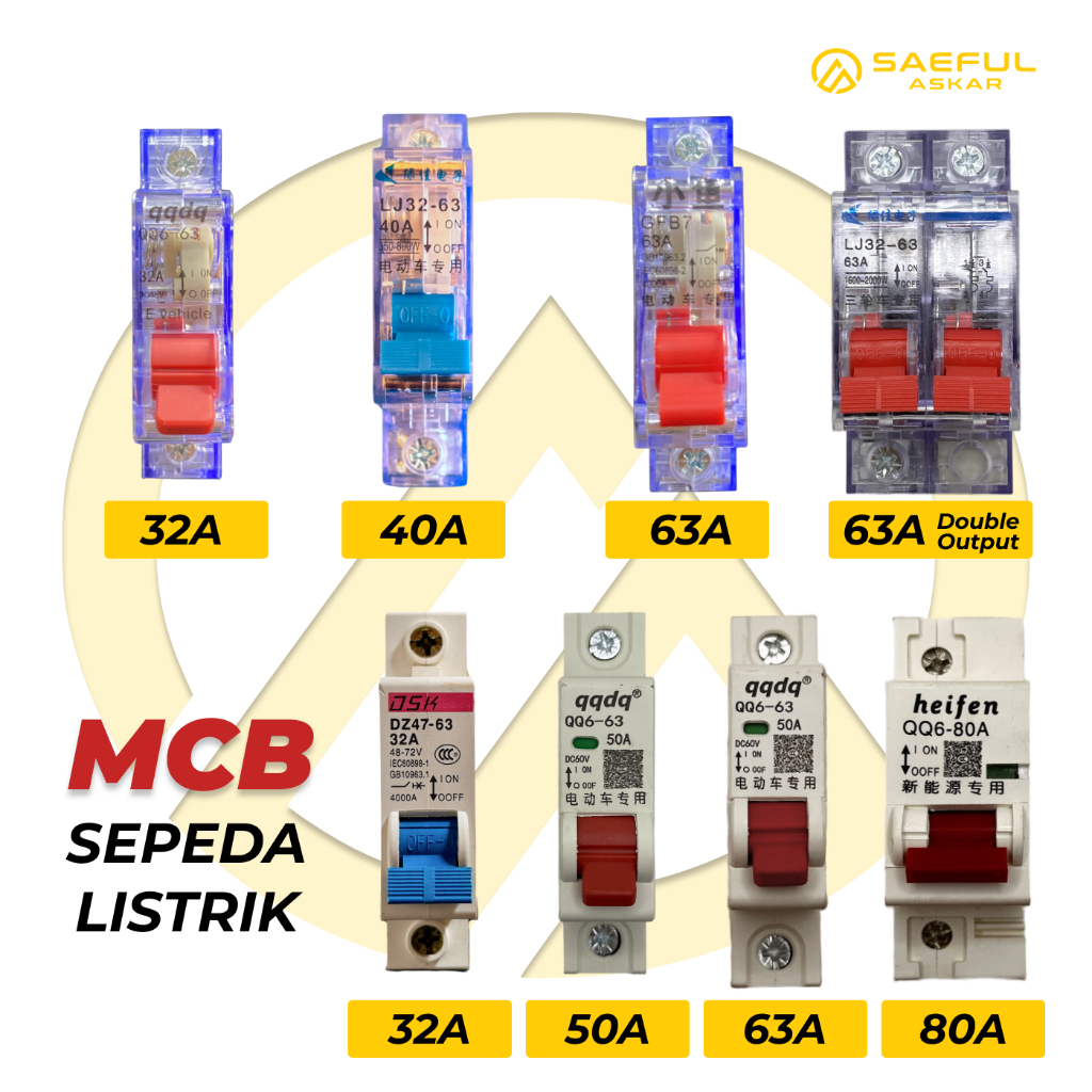 Jual MCB DC untuk Sepeda Listrik dan Motor Listrik | Shopee Indonesia