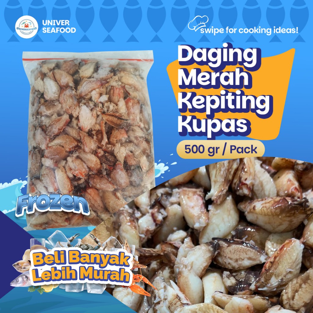 Jual Daging Kepiting Kupas/Daging Lengan Kepiting 1kg | Shopee Indonesia