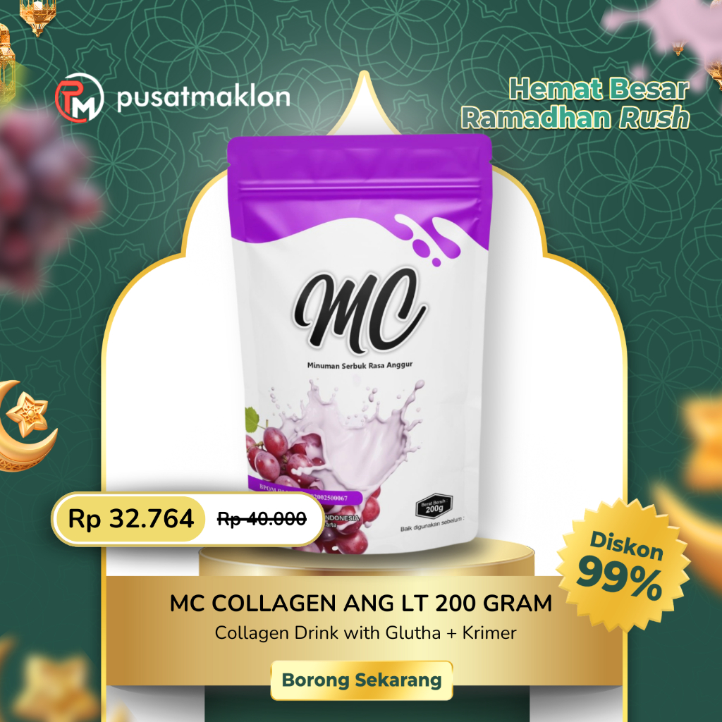 Jual Mc Minuman Kolagen 200 Gram Collagen Drink Glutathione Badan Anggur Latte | Shopee Indonesia