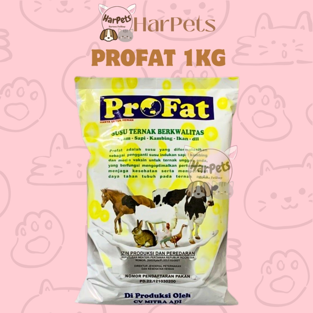 Jual PROFAT 1 Kg - Susu Ternak Penganti Induk Milk Replacer Sapi Ayam ...