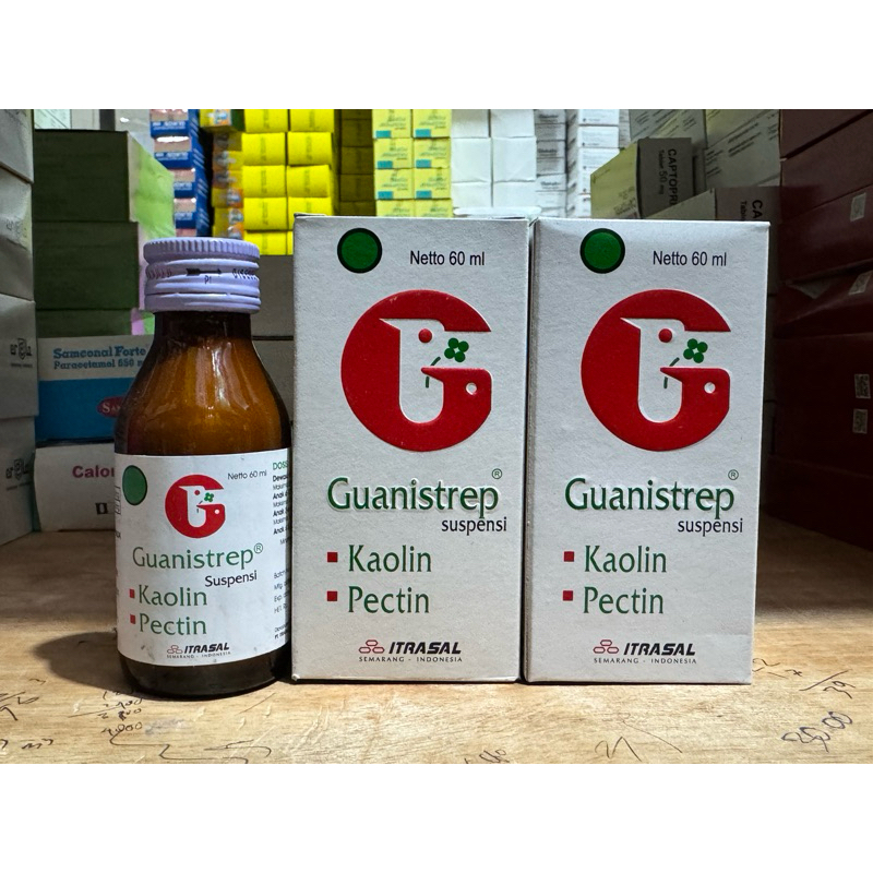 Jual GUANISTREP SIRUP 60 ML - Kaotin Pectin Sirup Diare Anak | Shopee ...