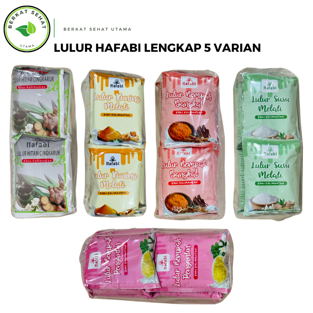 Jual Lulur Hafabi Khas Kalimantan 5 Varian (1 Pak isi 16 sachet ...