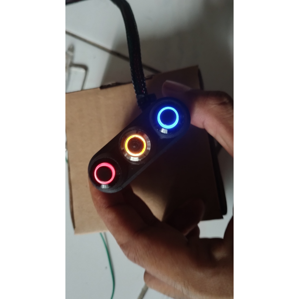 Jual MTMoto Mini Custom Holder Saklar motor universal 3 Tombol_V4 motor ...