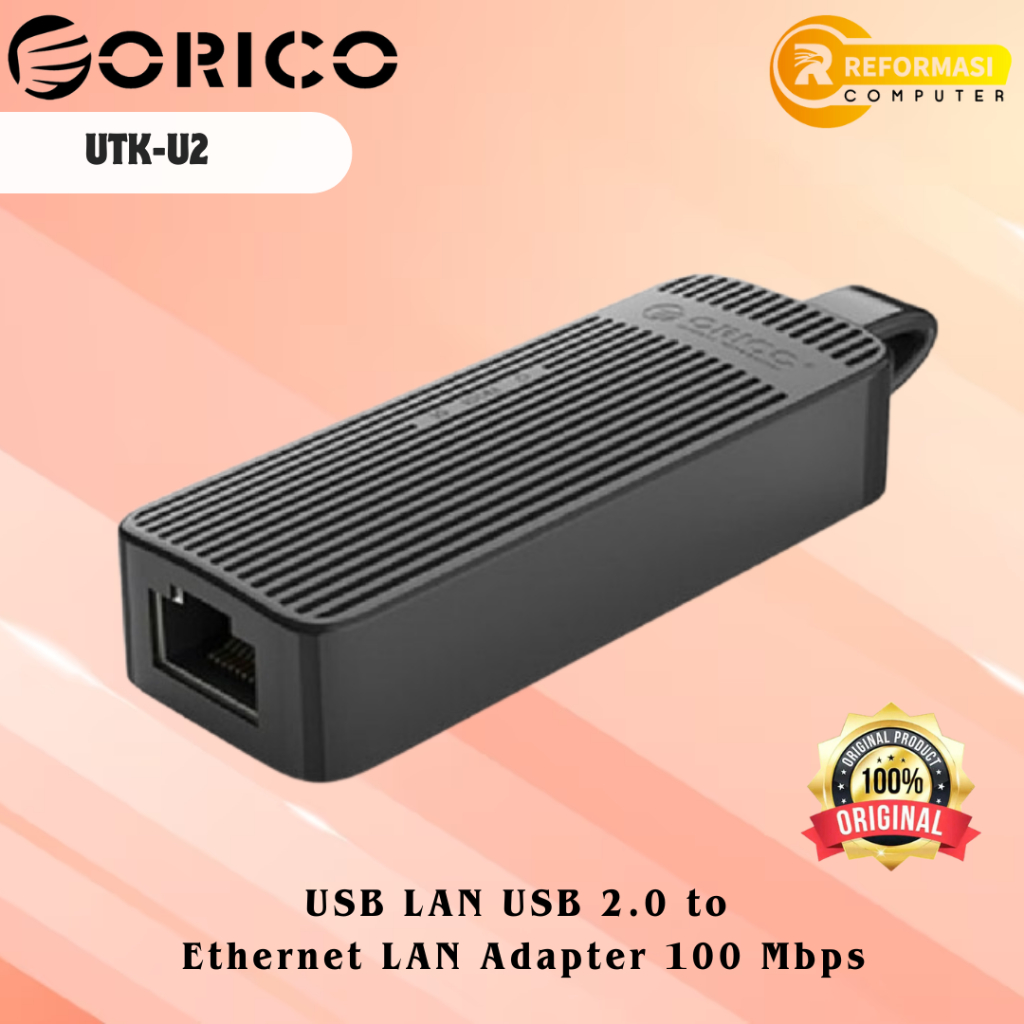 Jual ORICO USB to Ethernet LAN Adapter 100 Mbps - UTK-U2 - Hitam ...