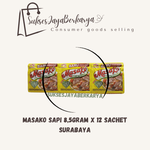 Jual Masako Sapi 8.5gram x 12 Sachet Surabaya/ Masako sapi 12 renteng ...