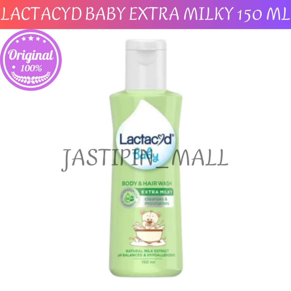 Jual LACTACYD BABY BODY & HAIR WASH EXTRA MILKY 150 ML | Shopee Indonesia