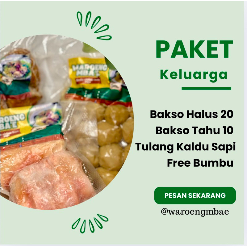 Jual Paket baso Keluarga, 10 tahu baso, 20baso halus 1 pak tulang kaldu ...