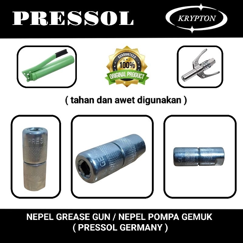 Jual nepel Grease gun pompa gemuk pressol germany ( harga per pcs ...