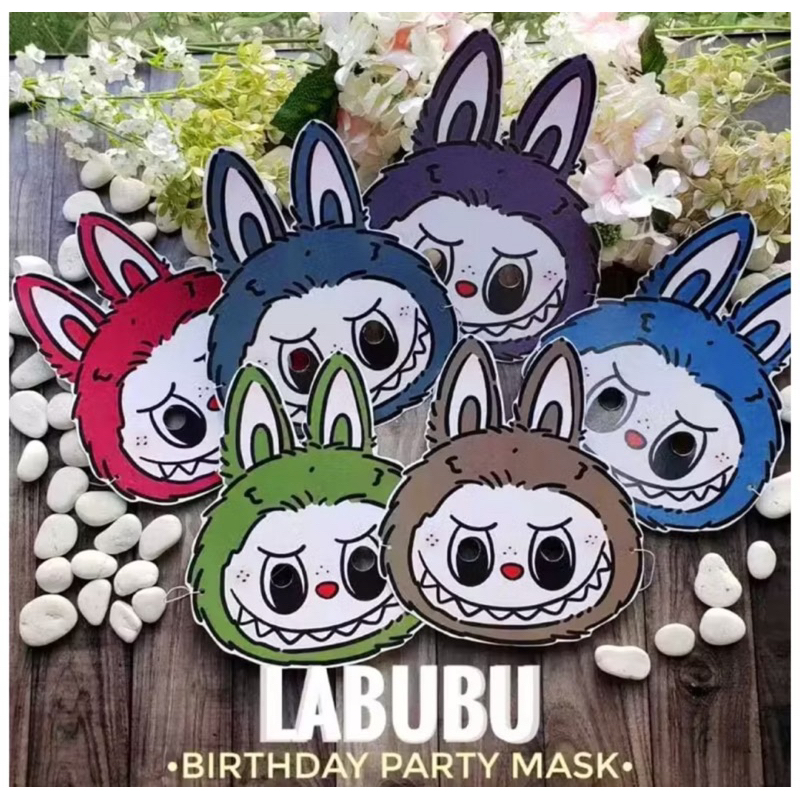Jual Topeng Wajah Kepala Labubu Birthday Party | Shopee Indonesia