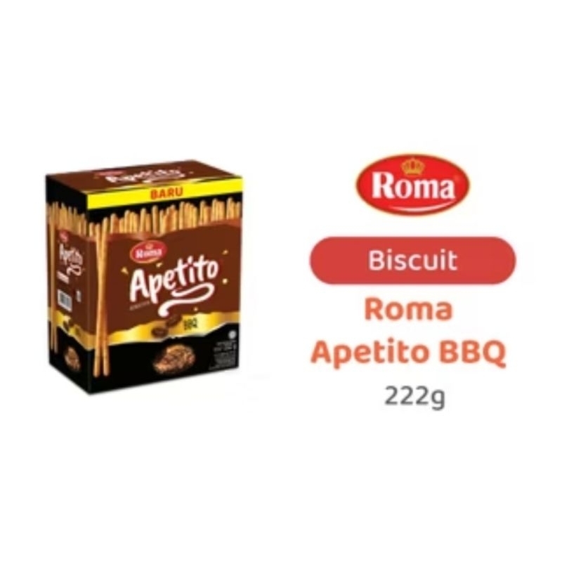 Jual Roma Appetito Biskuit Stick Rasa Pizza 1box isi 10 pcs rasa ...