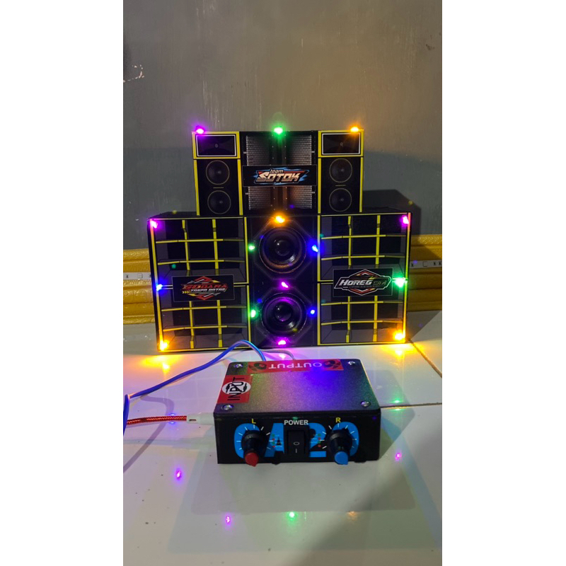 Jual Miniatur Sound Horeg Set Amplifer | Shopee Indonesia