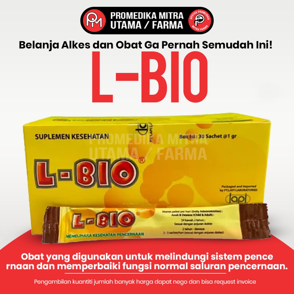 Jual L-Bio Sachet /Box 30 Sachet/Suplemen Pencernaan | Shopee Indonesia