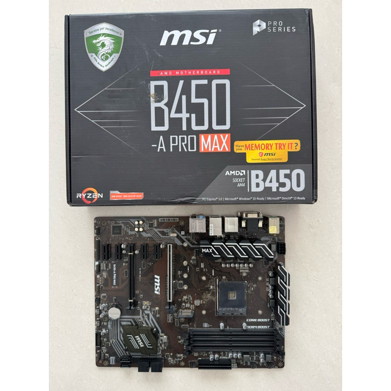 Jual Motherboard MSI B450-A PRO MAX Second | Shopee Indonesia