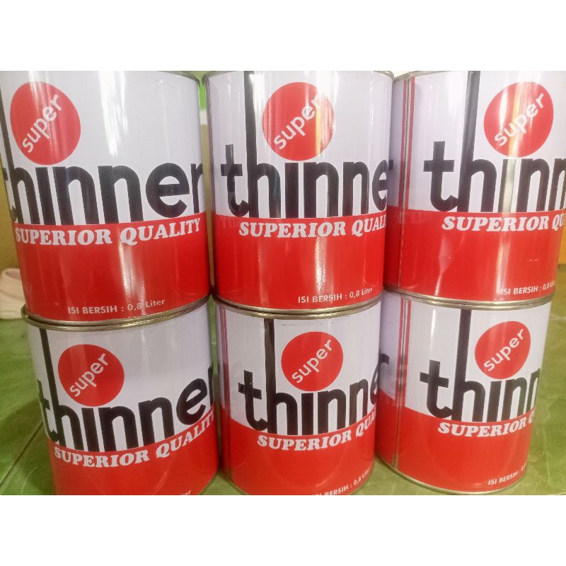 Jual THINNER SUPER/THINNER SUPER MERAH PUTIH 1 LITER | Shopee Indonesia