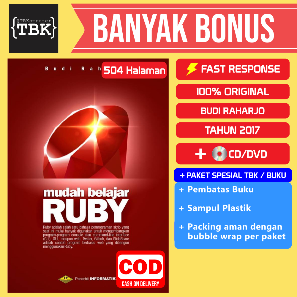 Jual BUKU MUDAH BELAJAR RUBY BUDI RAHARJO | Shopee Indonesia